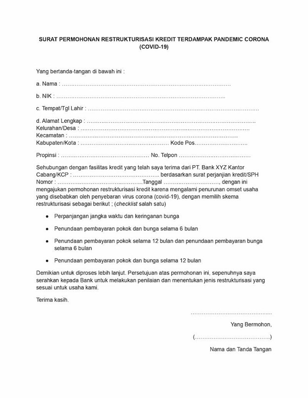 Mengenal Arti Relaksasi Kredit Beserta Syarat dan Caranya